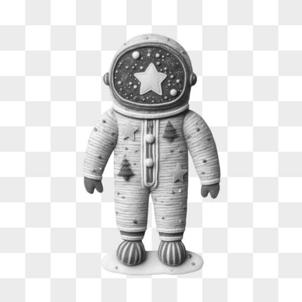 Download Whimsical Astronaut Figure Sketches Online - Creative Fabrica