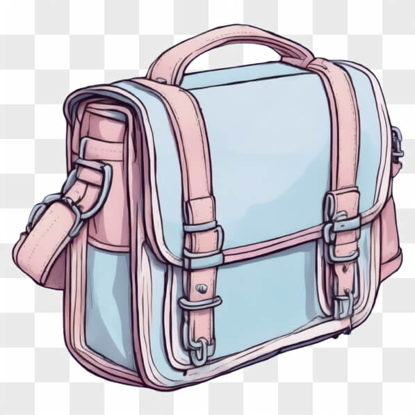 Download Stylish Messenger Bag in Blue and Pink Cartoons Online ...
