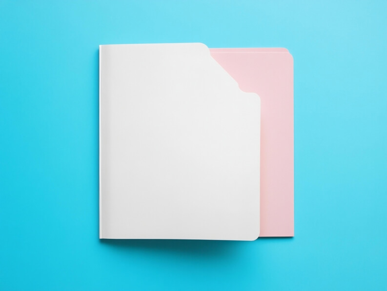 Download File Folders on Turquoise Background Mockups Online - Creative ...
