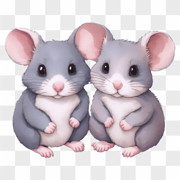 Download Two Cartoon Mice Cartoons Online - Creative Fabrica