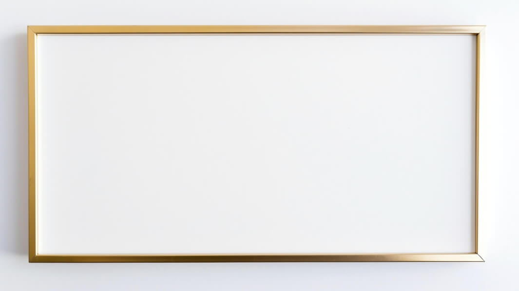 Download Minimalist Gold Frame on White Background Backgrounds Online ...