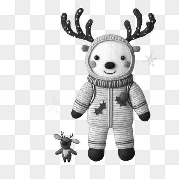 Download Whimsical Plush Bear and Reindeer Toys Sketches Online ...
