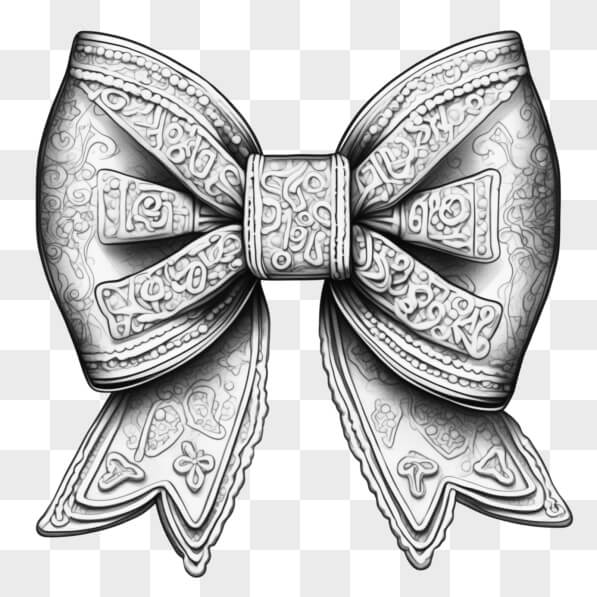 Download Intricate Decorative Bow Sketches Online - Creative Fabrica