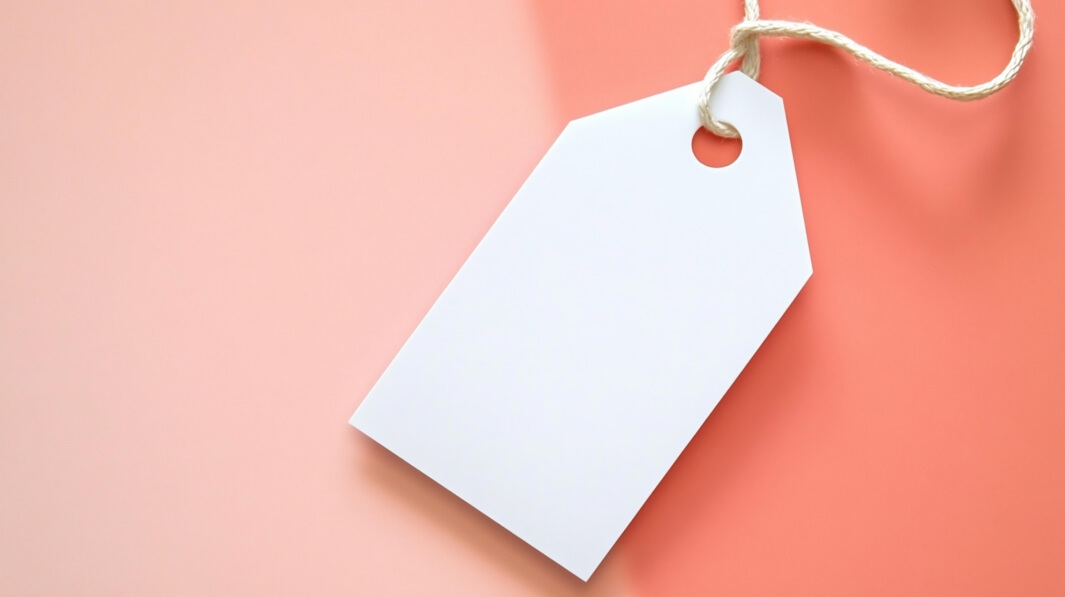 Download Blank White Tag on Peach Background Mockups Online - Creative ...