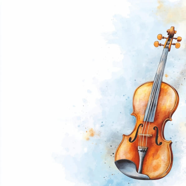 Download Watercolor Illustration of a Violin Backgrounds Online ...