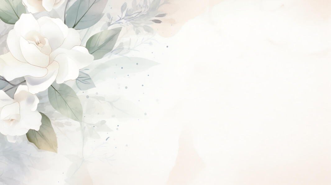 Baixe Flores Brancas Delicadas em Aquarela Backgrounds - Creative Fabrica