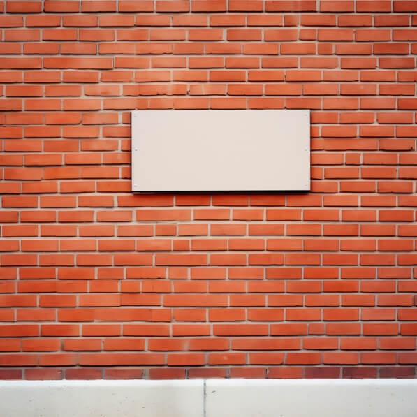 Download Plain Sign on Red Brick Wall Mockups Online - Creative Fabrica