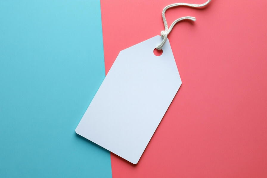 Download Blank Price Tag on Colorful Background Mockups Online ...