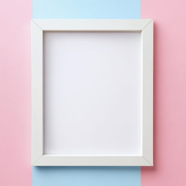 Download Blank Photo Frame on Pastel Background Mockups Online ...