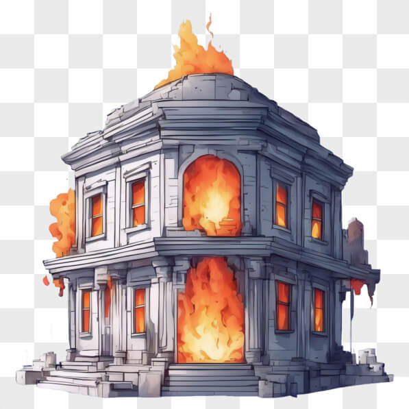 Download Burning Building Cartoons Online - Creative Fabrica