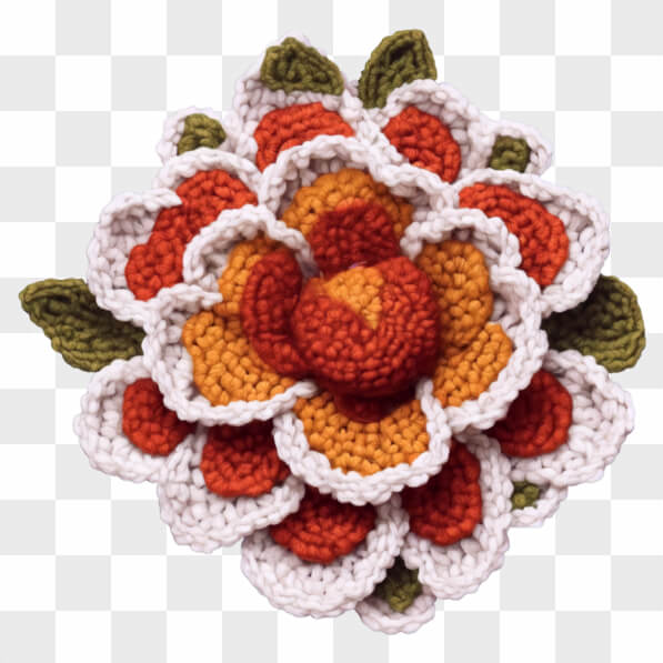 Download Vibrant Crocheted Flower Art Cartoons Online - Creative Fabrica