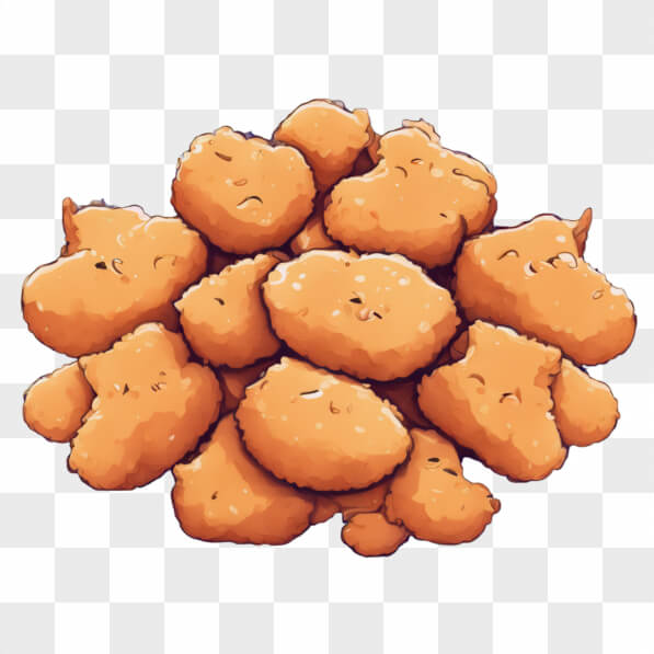 Download Cartoon Chicken Nuggets Cartoons Online - Creative Fabrica