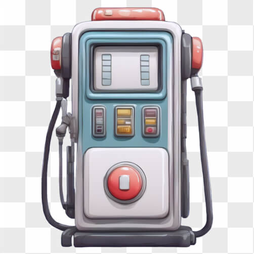 Download Vintage Gas Pump Cartoons Online - Creative Fabrica