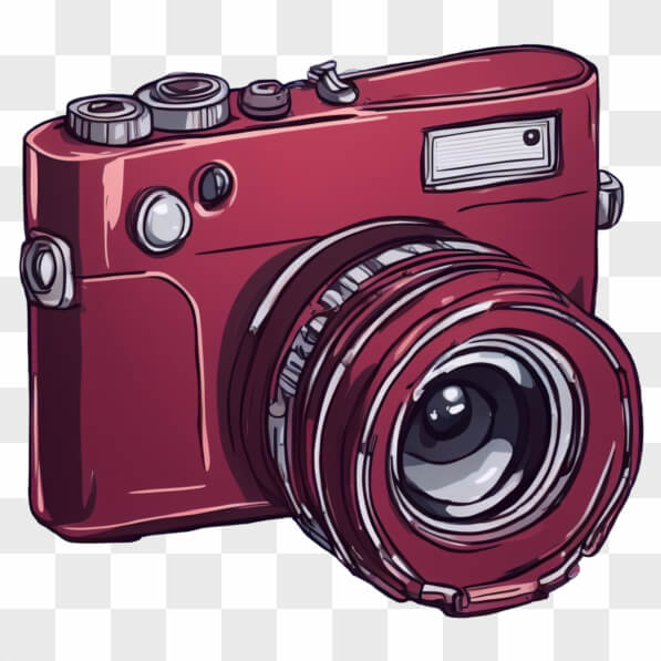 Download Red Camera with Modern Design Cartoons Online - Creative Fabrica
