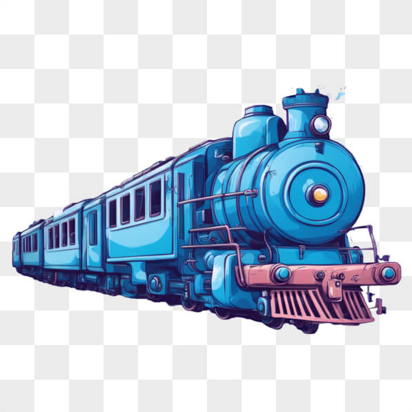 Download Colorful Illustrated Steam Locomotive Cartoons Online ...