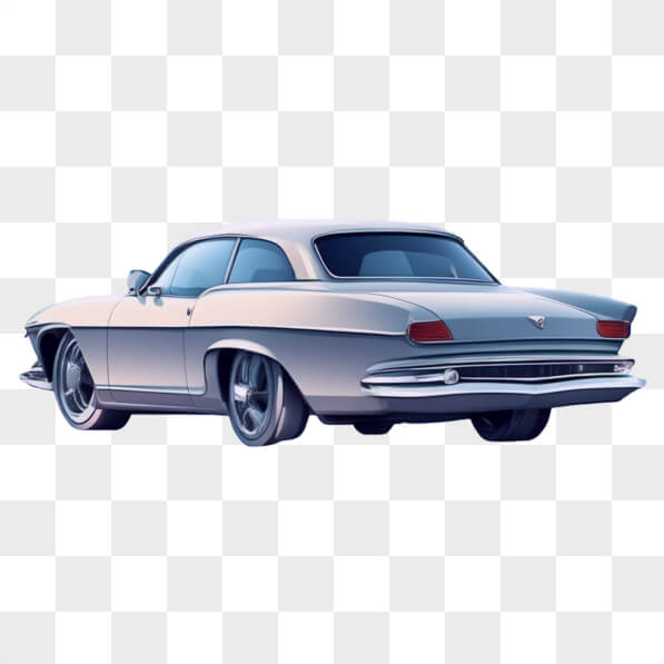 Download Vintage Car from Rear Angle Cartoons Online - Creative Fabrica