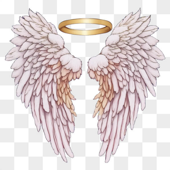 Descarga Hermosas Alas de Ángel Detalladas con Aureola Cartoons En ...