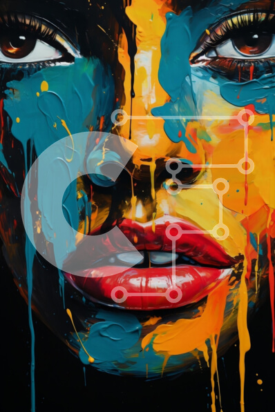 Download Colorful Abstract Face Art Stockphotos Online - Creative Fabrica