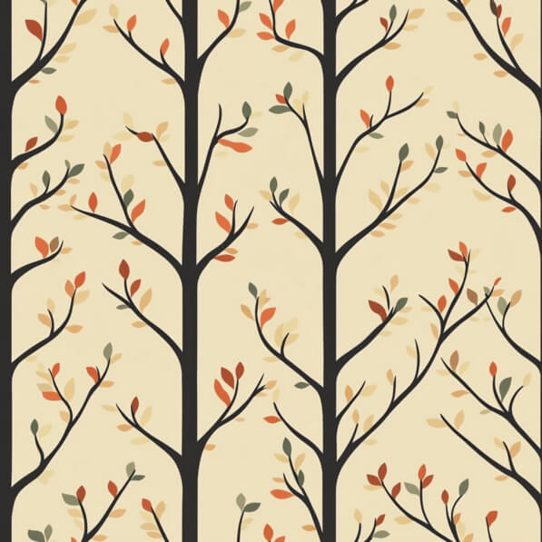 Download Stylized Tree Branch Pattern Patterns Online - Creative Fabrica