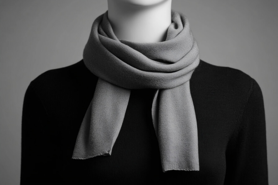 Download Elegant Grey Scarf on Black Top Mockups Online - Creative Fabrica