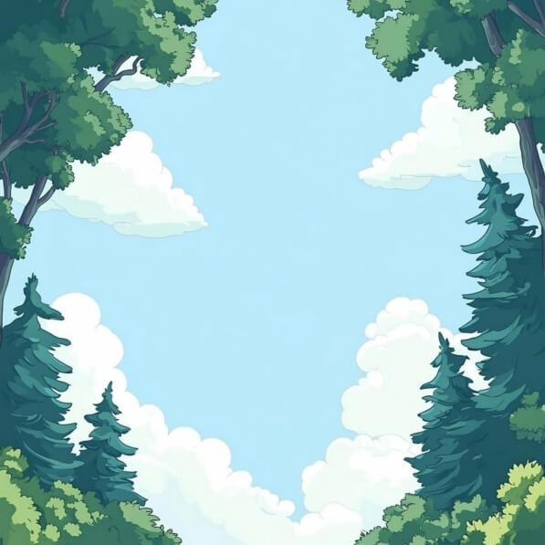 Descarga Paisaje de bosque tranquilo con cielo azul y nubes Fondos En ...