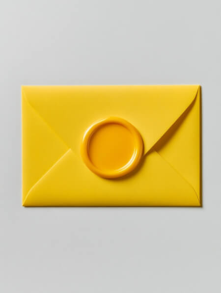 Descarga Sobre amarillo con sello de cera Mockups En Línea - Creative ...