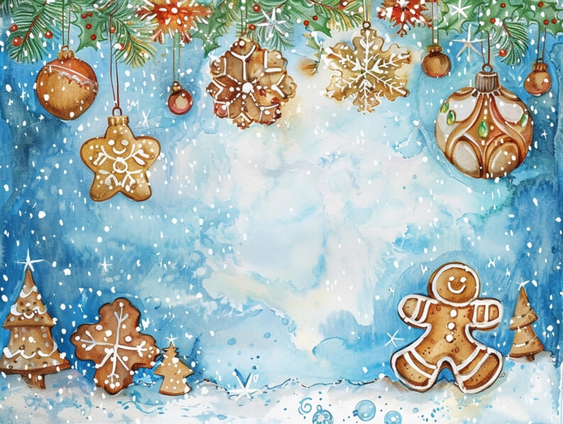 Download Whimsical Gingerbread Holiday Scene Backgrounds Online ...