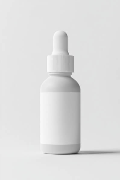 Download Minimalist White Dropper Bottle Mockups Online - Creative Fabrica