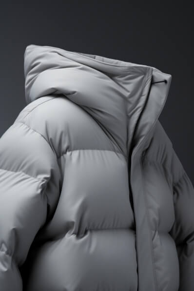 Download Stylish Grey Puffer Jacket Mockups Online - Creative Fabrica