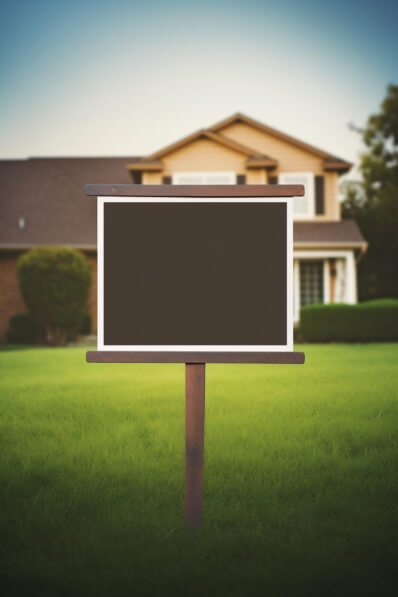 Download Real Estate Sign in Front of a House Mockups Online - Creative ...