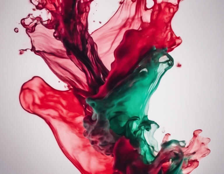 Télécharger Éclat vibrant de couleurs rouge et verte Arrière-plans En ...