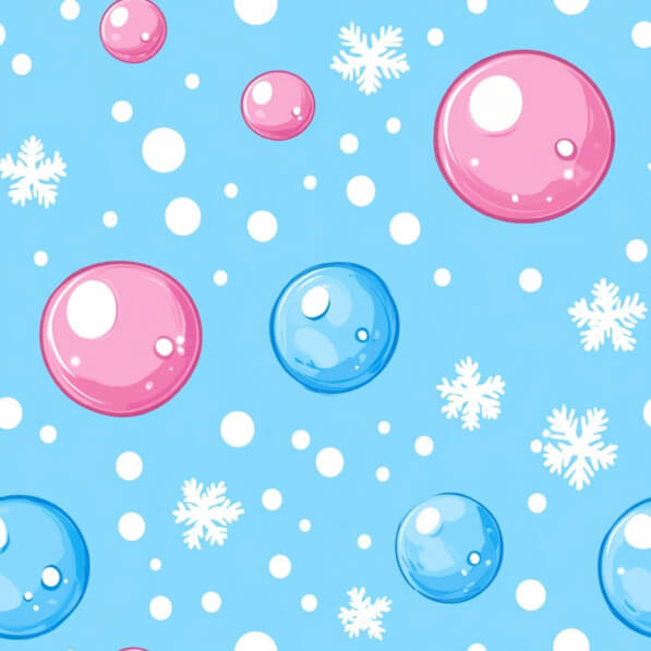 Download Colorful Bubble Pattern with Snowflakes Patterns Online ...