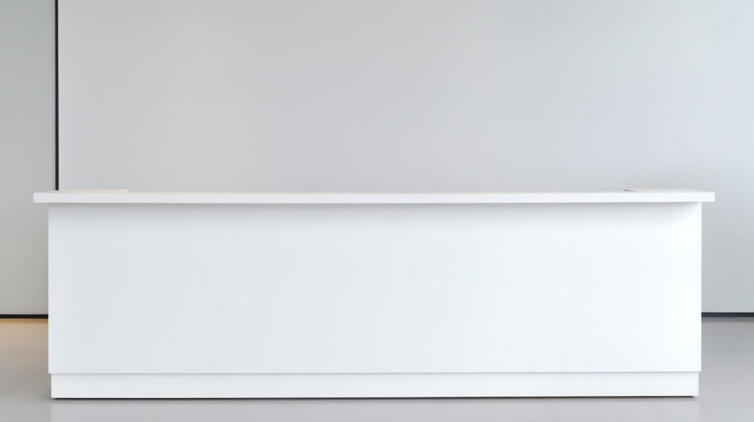 Download Minimalist Reception Desk in Modern Interior Mockups Online ...