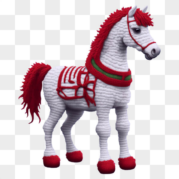 Download Plush Horse Toy with Red Accents Cartoons Online - Creative ...
