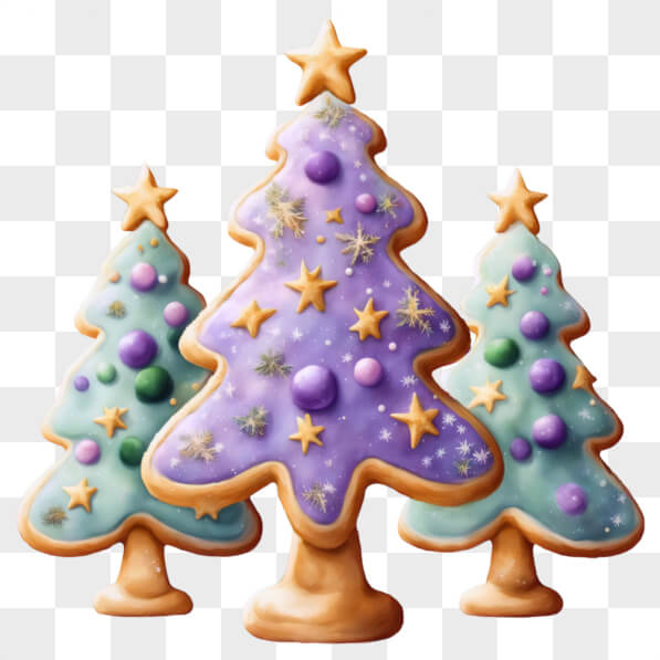 Download Kawaii Christmas Cookie Trees Kawaii Online - Creative Fabrica