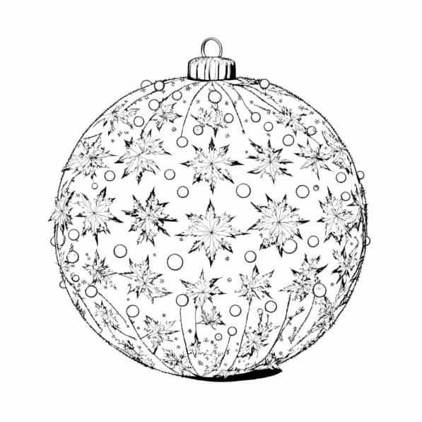 Download Intricate Christmas Ornament Coloring pages Online - Creative ...
