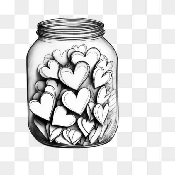 Download Jar of Hearts Sketches Online - Creative Fabrica