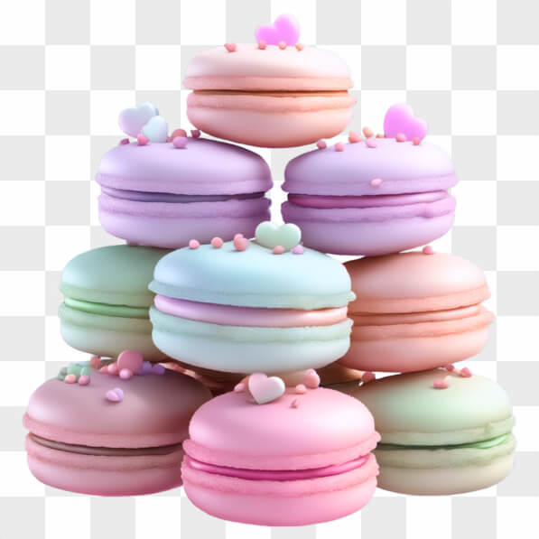 Download Kawaii Macarons Stack with Pastel Colors Kawaii Online ...