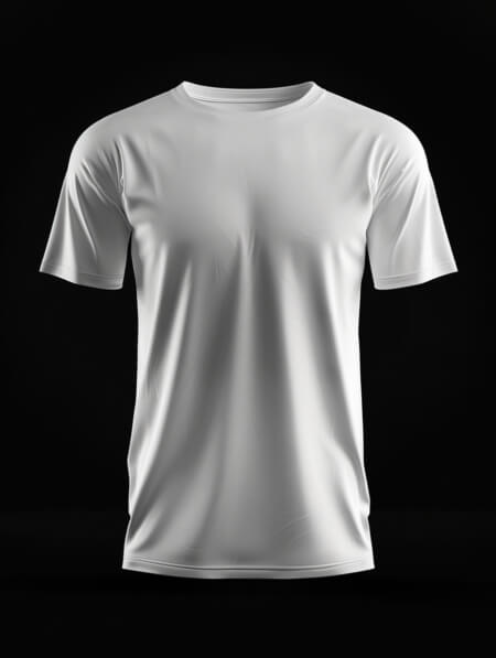 Download Plain White T-Shirt on Black Background Mockups Online ...