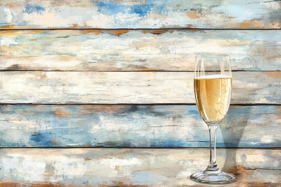 Download Champagne Flute on Rustic Wooden Background Backgrounds Online ...