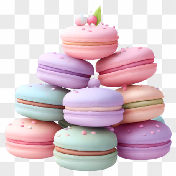 Download Kawaii Macarons Stack Kawaii Online - Creative Fabrica