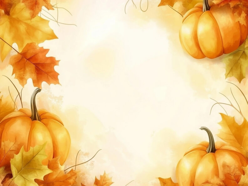 Download Autumn Pumpkins and Leaves Backgrounds Online - Creative Fabrica