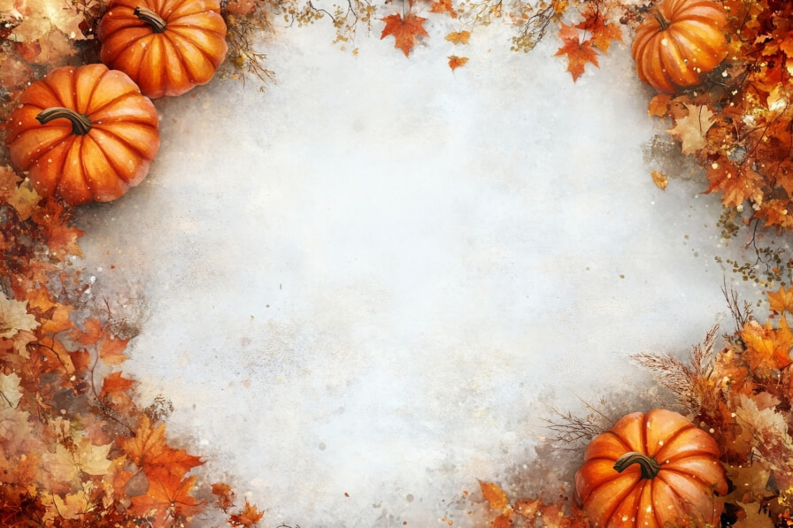 Download Autumn Pumpkins and Leaves Backgrounds Online - Creative Fabrica