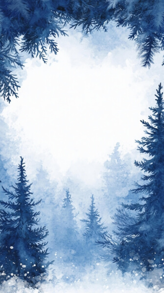 Descarga Escena del bosque invernal en azul Fondos En Línea - Creative ...