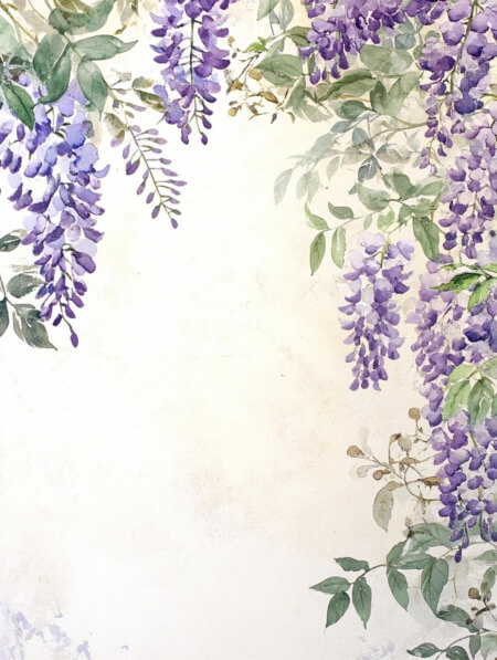 Download Watercolor Wisteria Flowers Backgrounds Online - Creative Fabrica