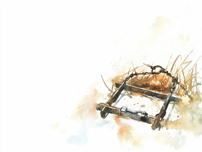 Download Vintage Metal Trap in Watercolor Style Backgrounds Online ...