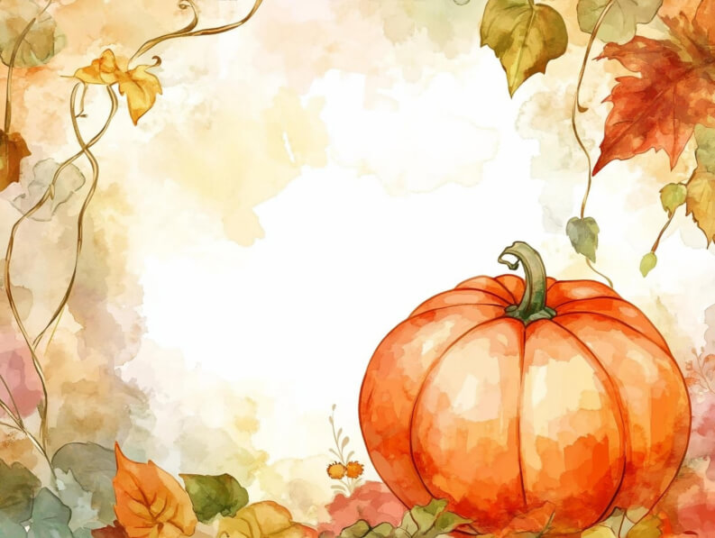 Download Autumn Pumpkin Illustration Backgrounds Online - Creative Fabrica