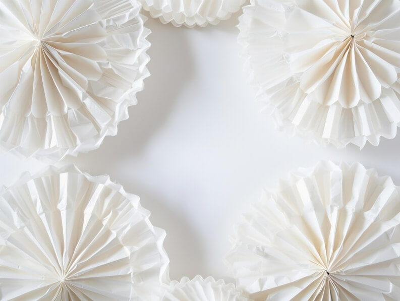 Download White Paper Fan Decorations Backgrounds Online - Creative Fabrica