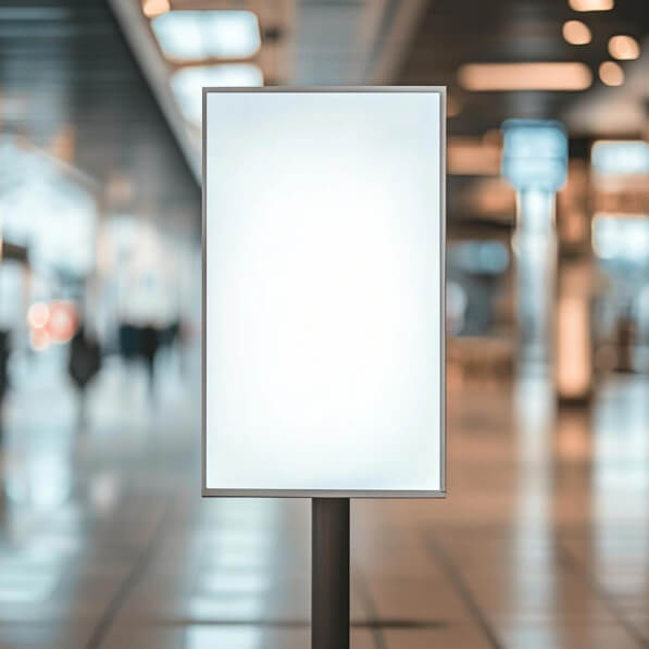 Download Blank signage board in an indoor setting Mockups Online ...