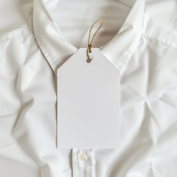Download White Shirt with Blank Tag Mockups Online - Creative Fabrica